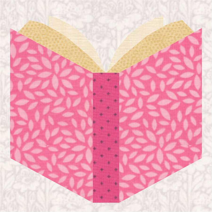 An Open Book, Foundation Paper Piecing Pattern (FPP Pattern), Quilt ...