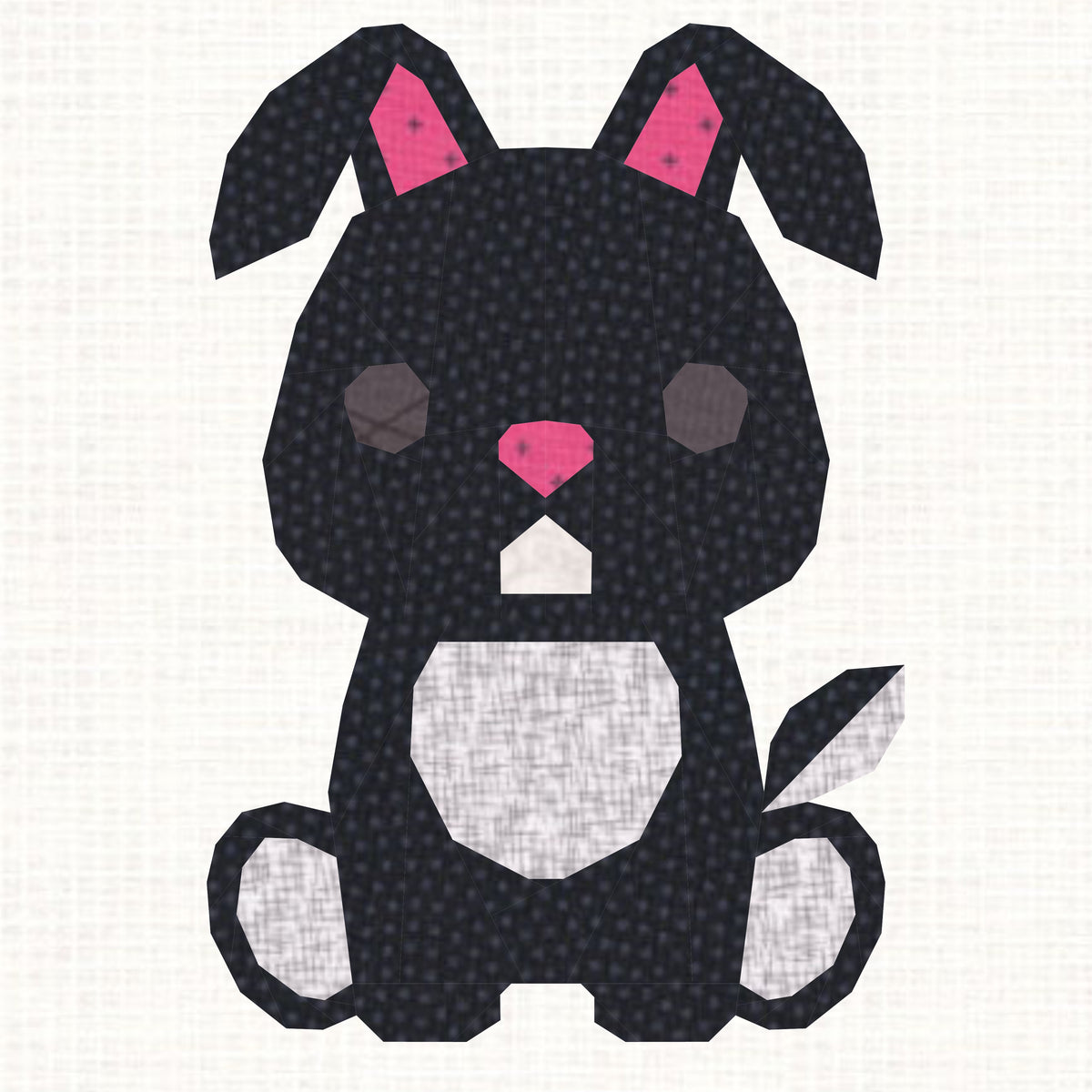 Hippity Hoppity Rabbit, Foundation Paper Piecing Pattern (FPP Pattern ...