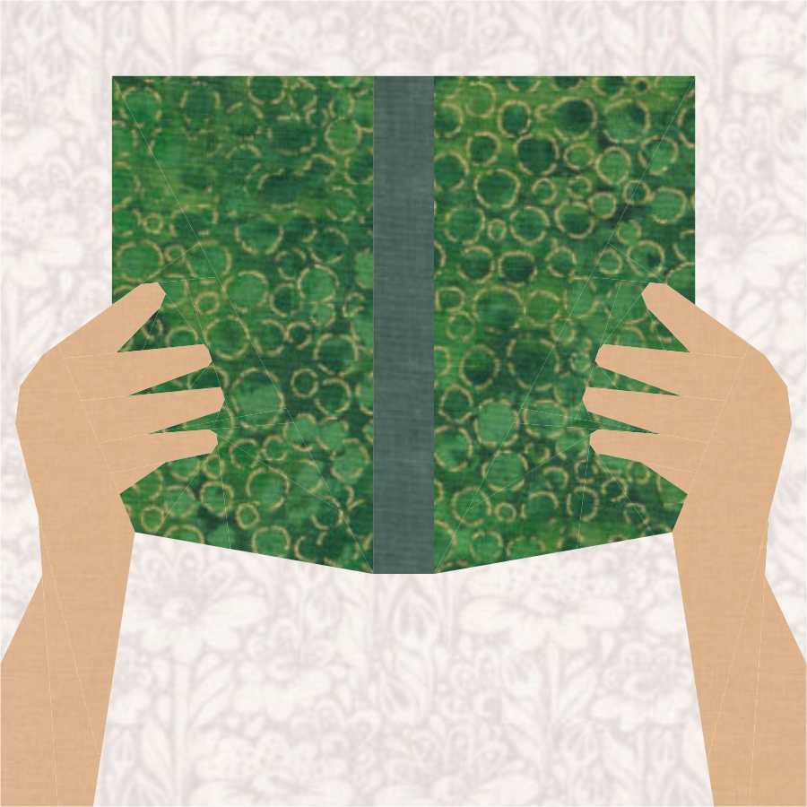 Bookworm, Read a Book, Foundation Paper Piecing Pattern (FPP Pattern ...