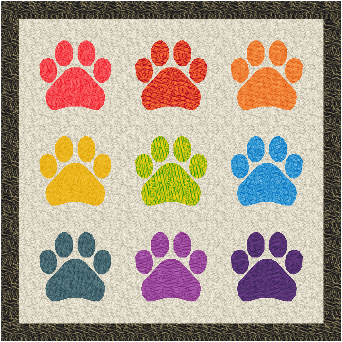 Dog Paw Print Quilt Block Top 14 Free Dog Quilt Patterns (+9 Bonus